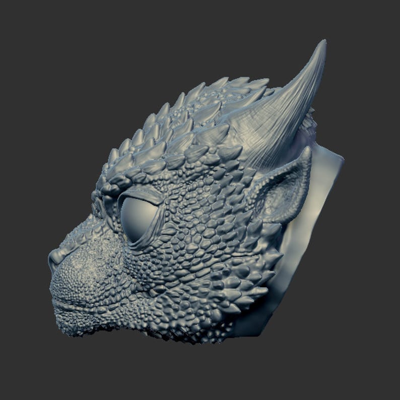 Dragon Head for Art Dolls to Paint and Process Yourself, DIY - Etsy