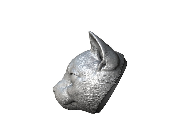 Cat Head for Art Dolls or Sculptures to Paint and Process Yourself, DIY ...