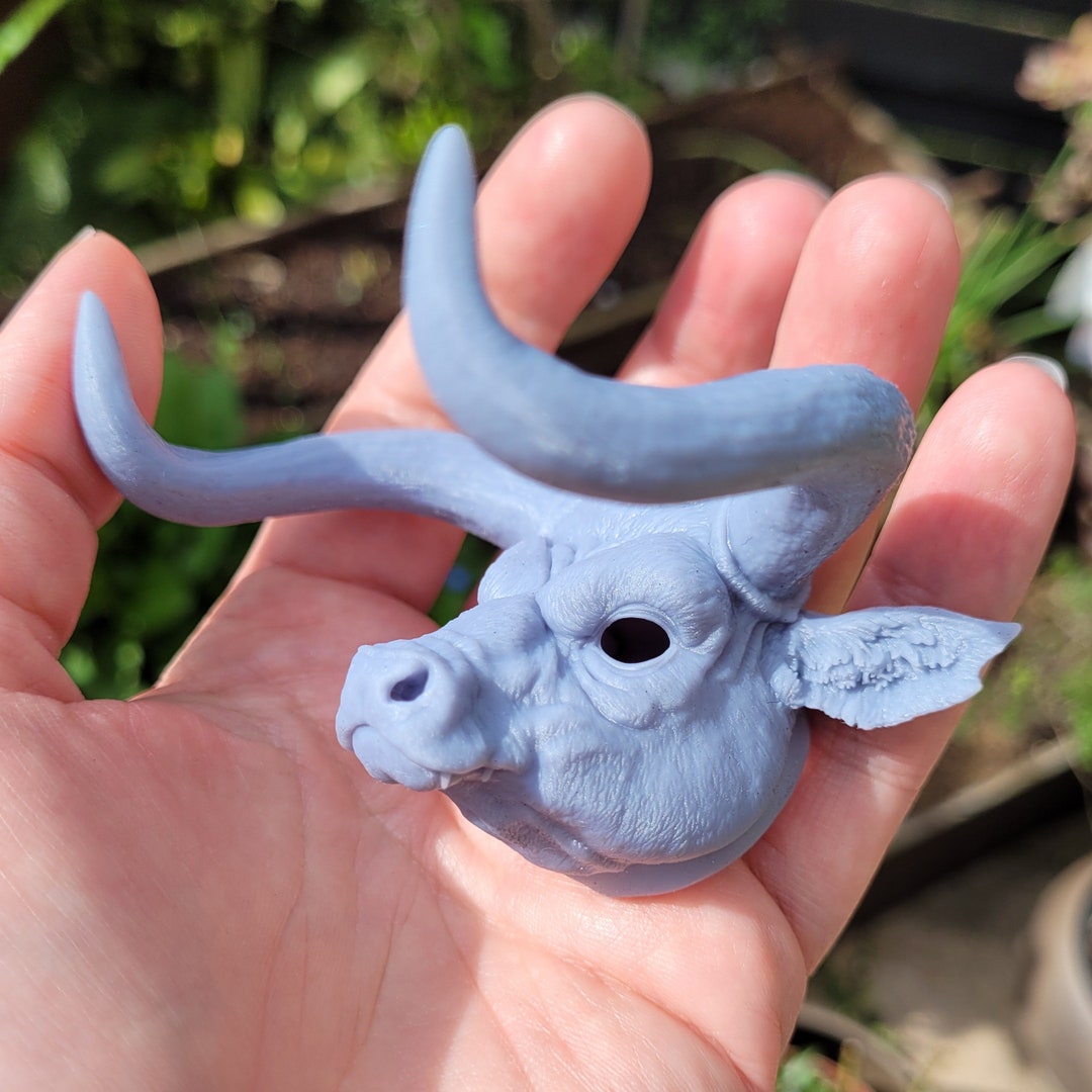 Red Bull Head for Movable Art Dolls to Make Yourself, DIY - Etsy