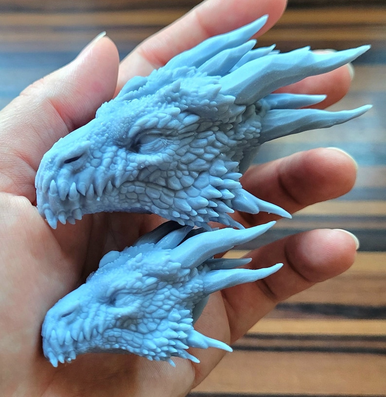 Ice Dragon Head for Art Dolls to Paint and Process Yourself - Etsy