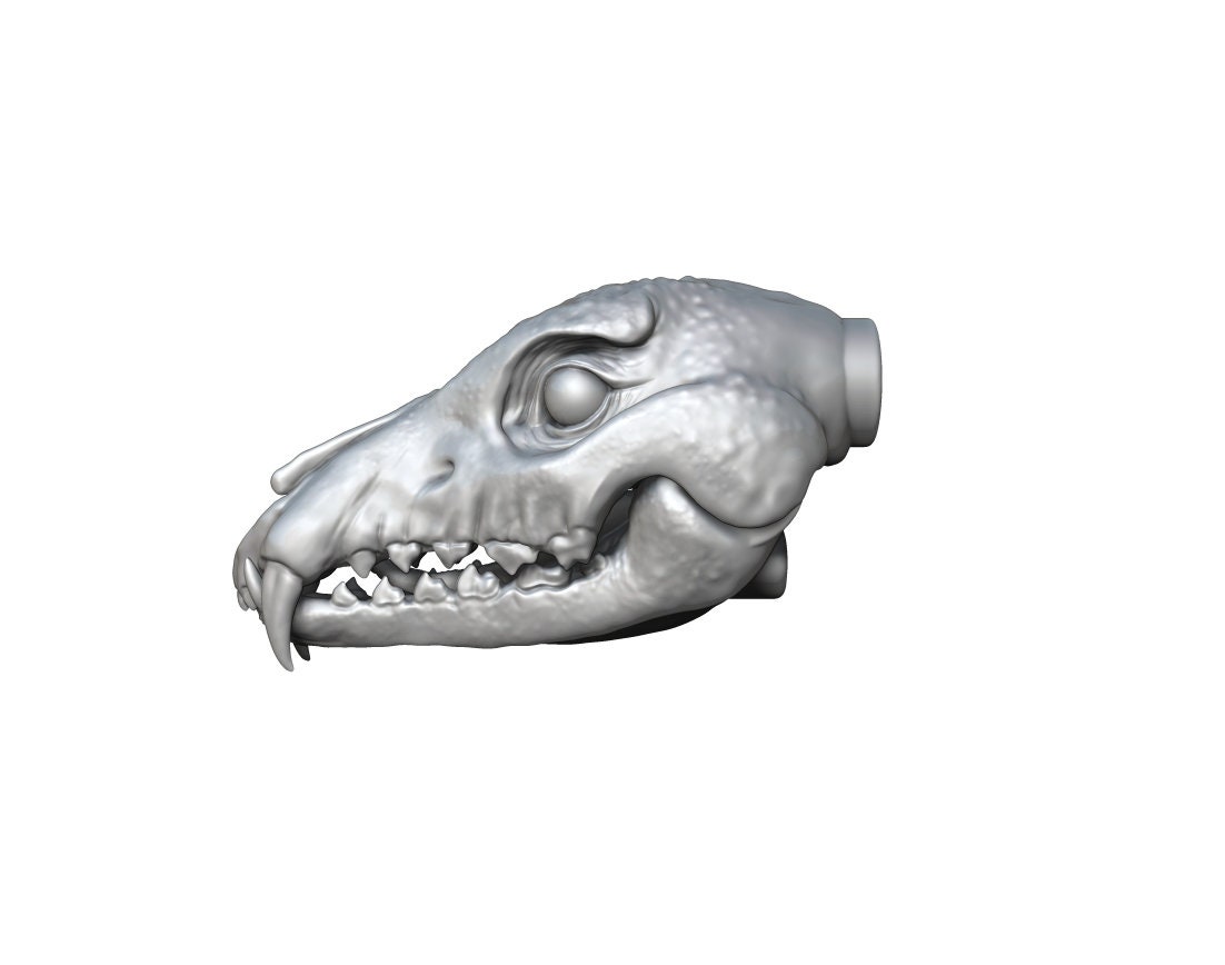 Swooping Evil Head With Movable Jaw for Art Dolls to Paint and Process ...
