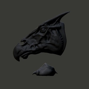 Digital File, 3D Model Thestral Head, File STL Download, Art Dolls - Etsy