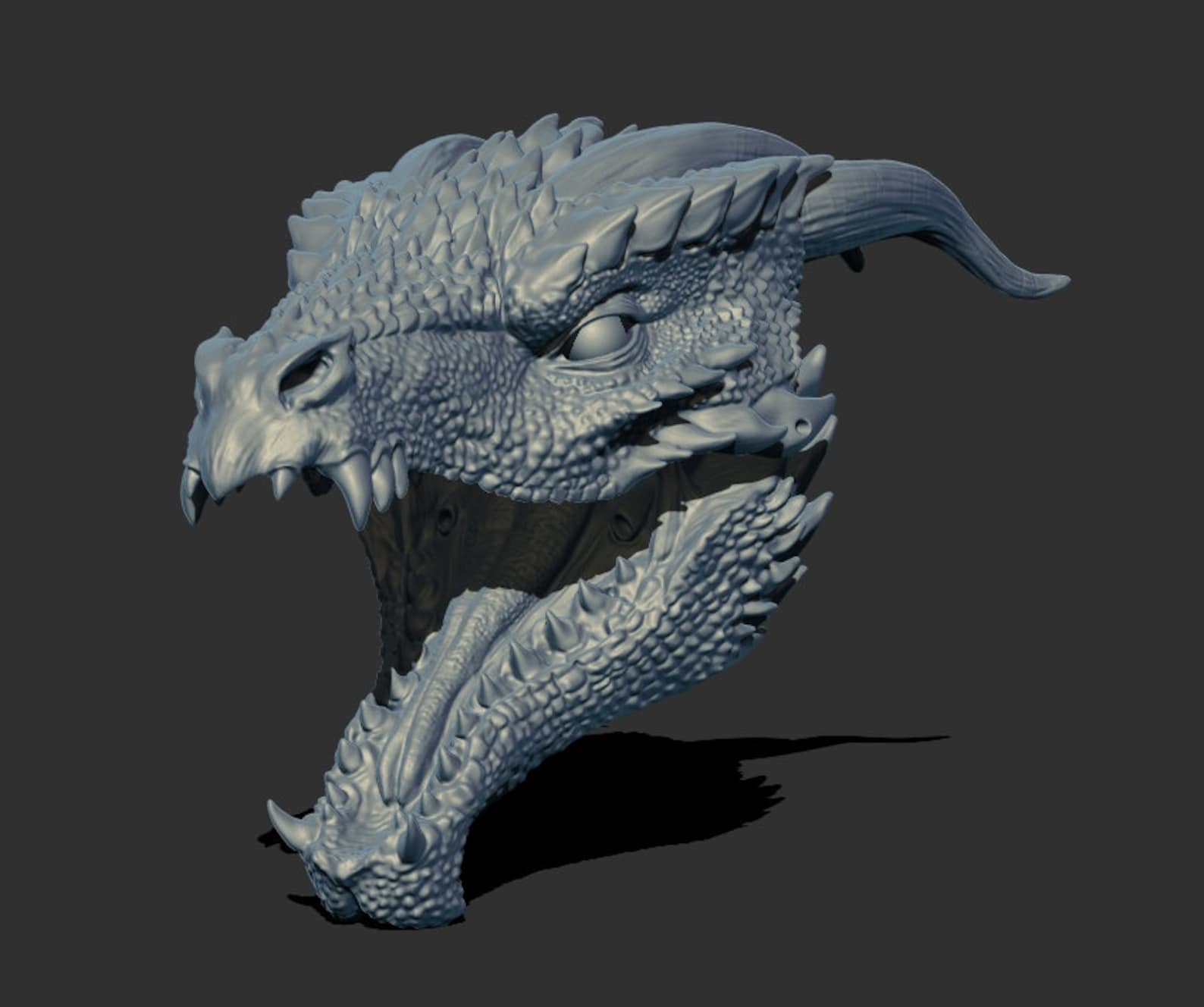 3D Model Dragon With Moveable Jaw File STL/OBJ Printfile for - Etsy Ireland