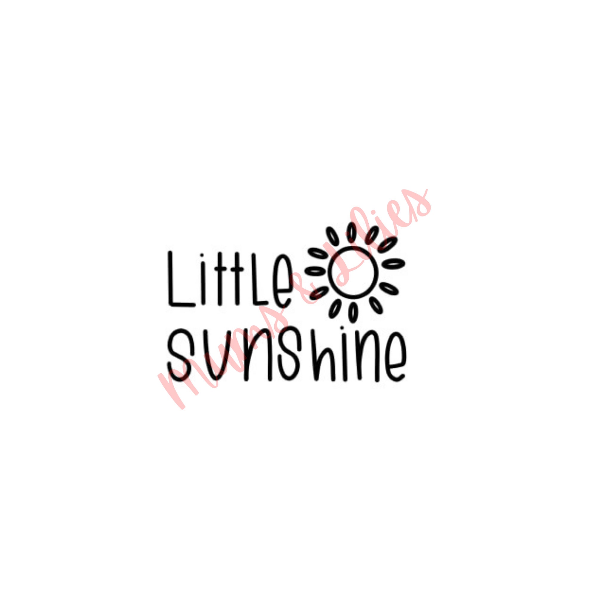 Little Sunshine // PNG JPG Digital File for Cricut or - Etsy