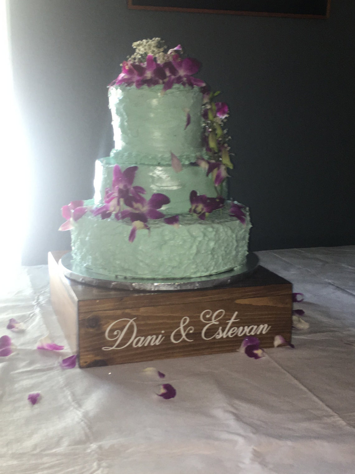 Personalized Rustic Wedding Cake Stand 14 X 14 Cake - Etsy