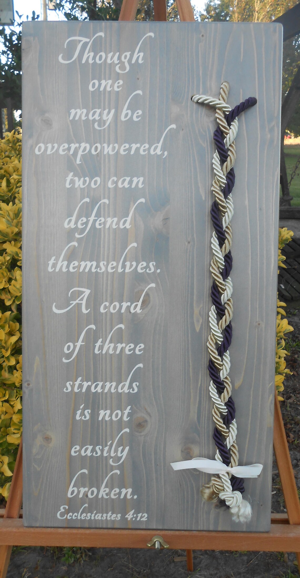A Cord of Three Strandsfull Verse Narrow Unity Larger - Etsy