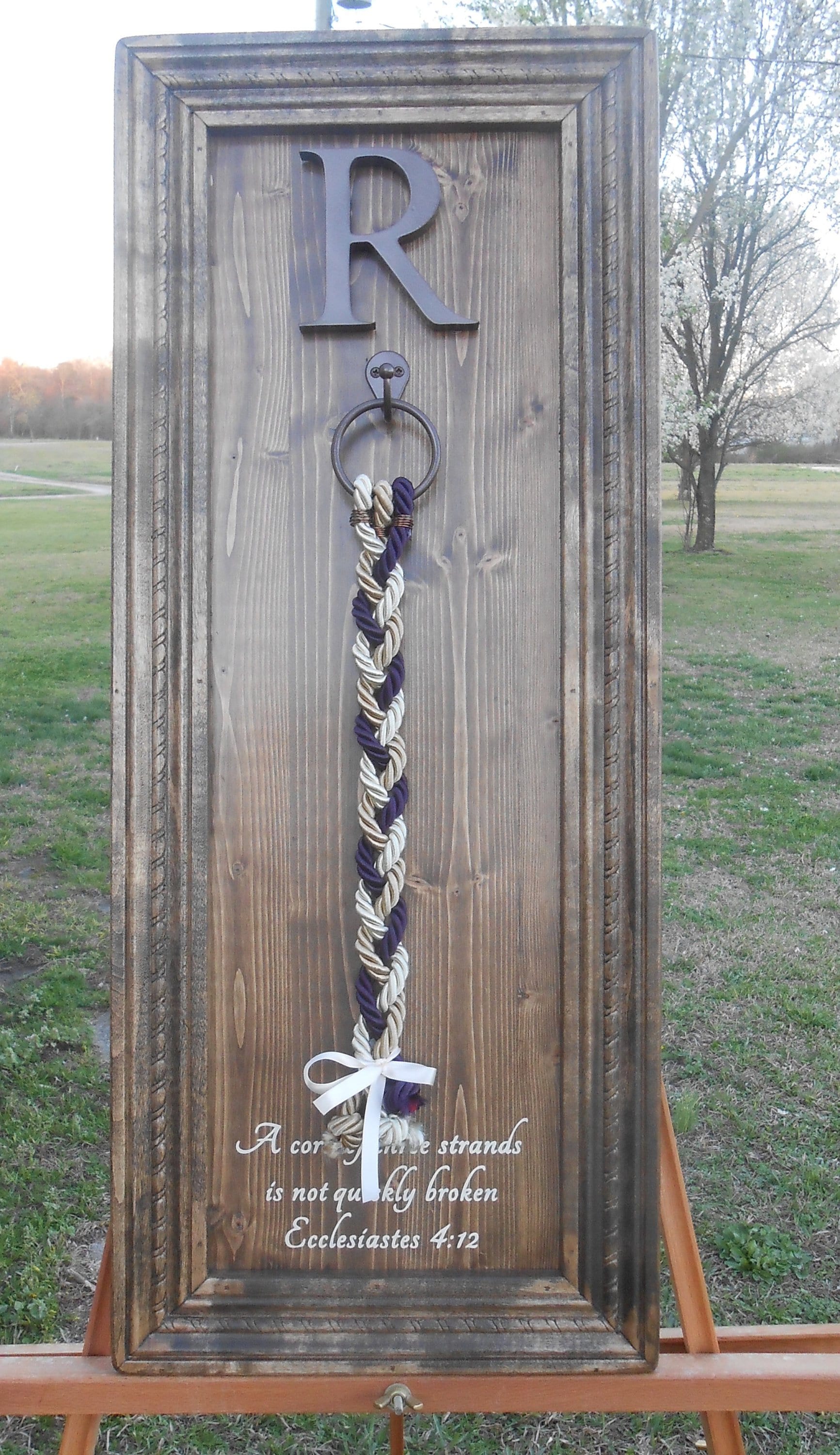 God's Corded Knot With Verse a Cord of Three - Etsy Canada