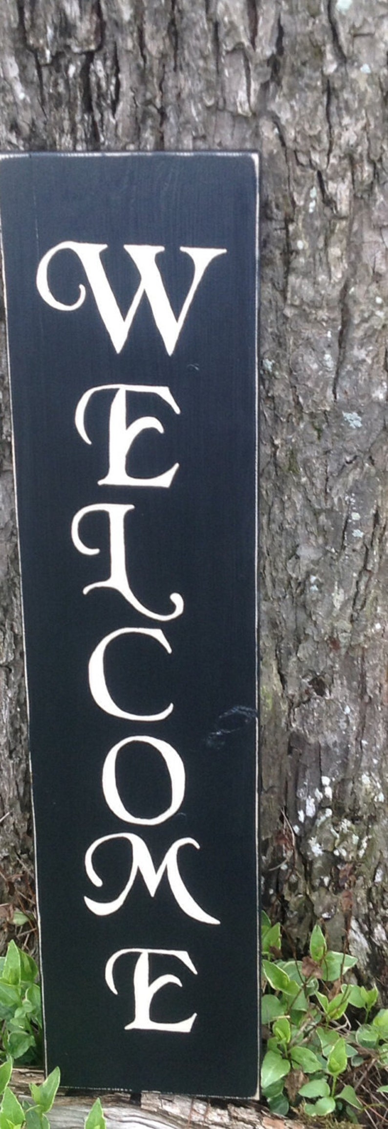Vertical Rustic Wood Welcome Sign Wooden Welcome Sign - Etsy