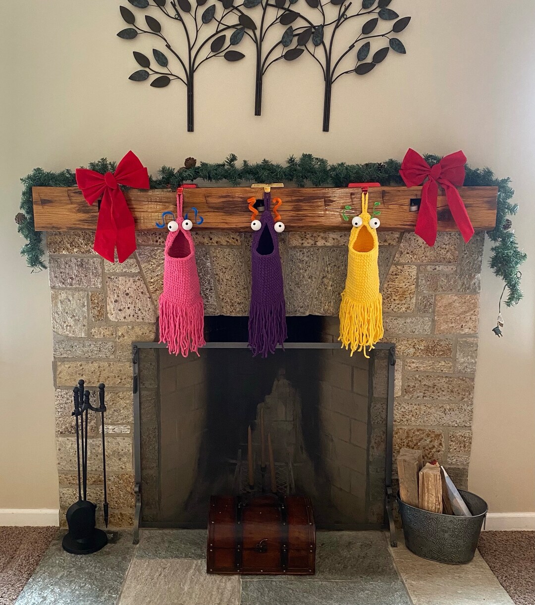 Fringed Alien Baskets. - Etsy