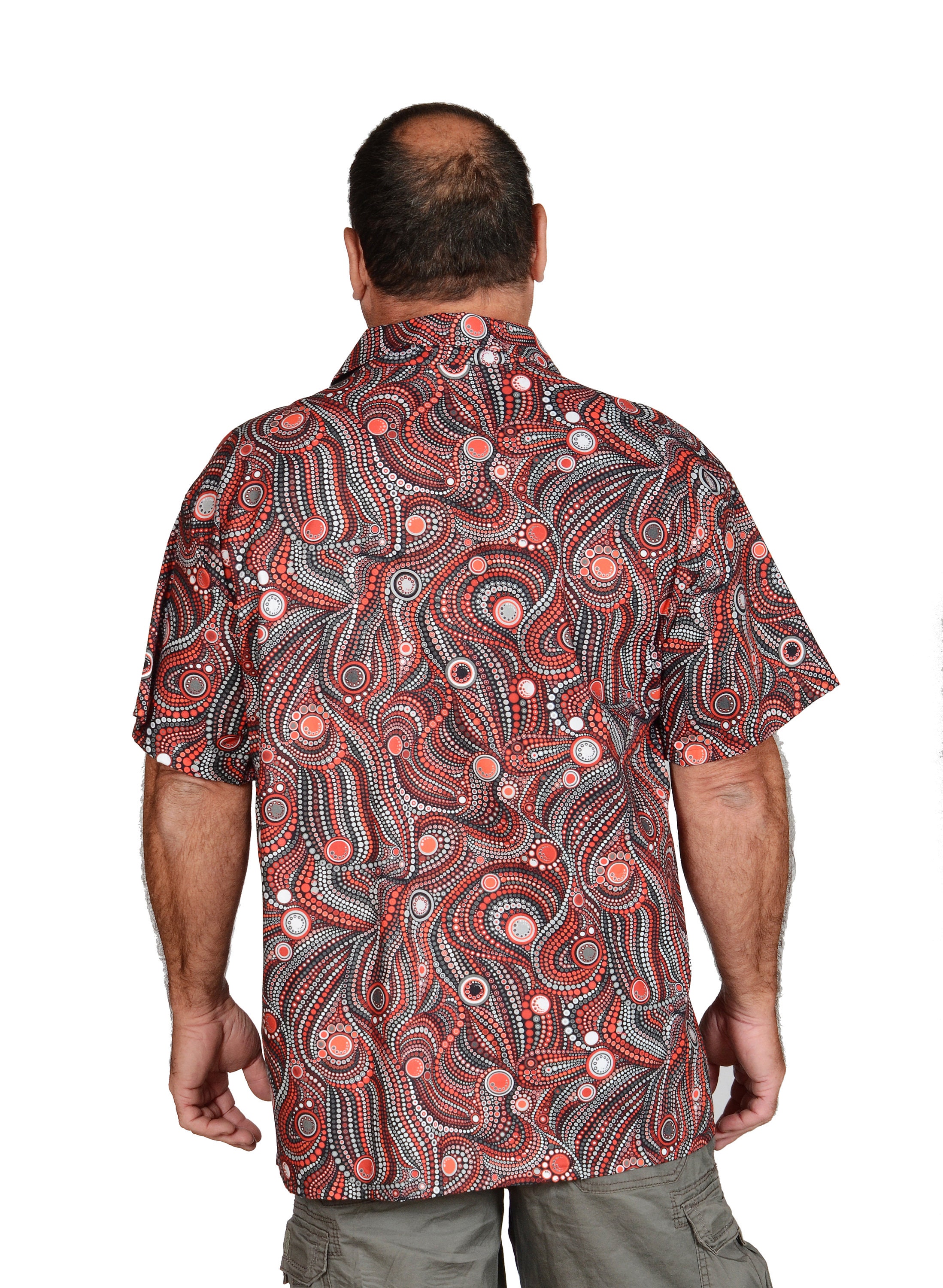 Starry Night Red Swirls Hawaiian Shirt sold by Justinn | SKU 40214113 ...