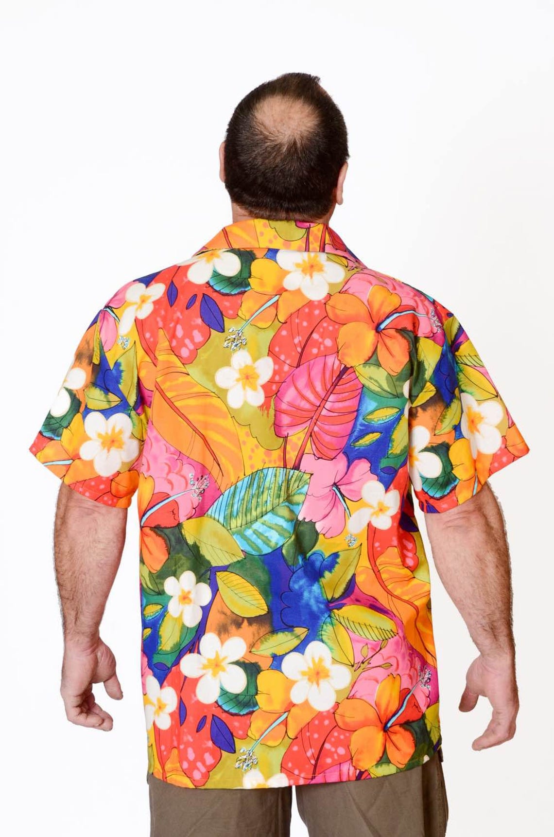 Tropical Summer Flower Pattern Hawaiian Shirt - Etsy Australia