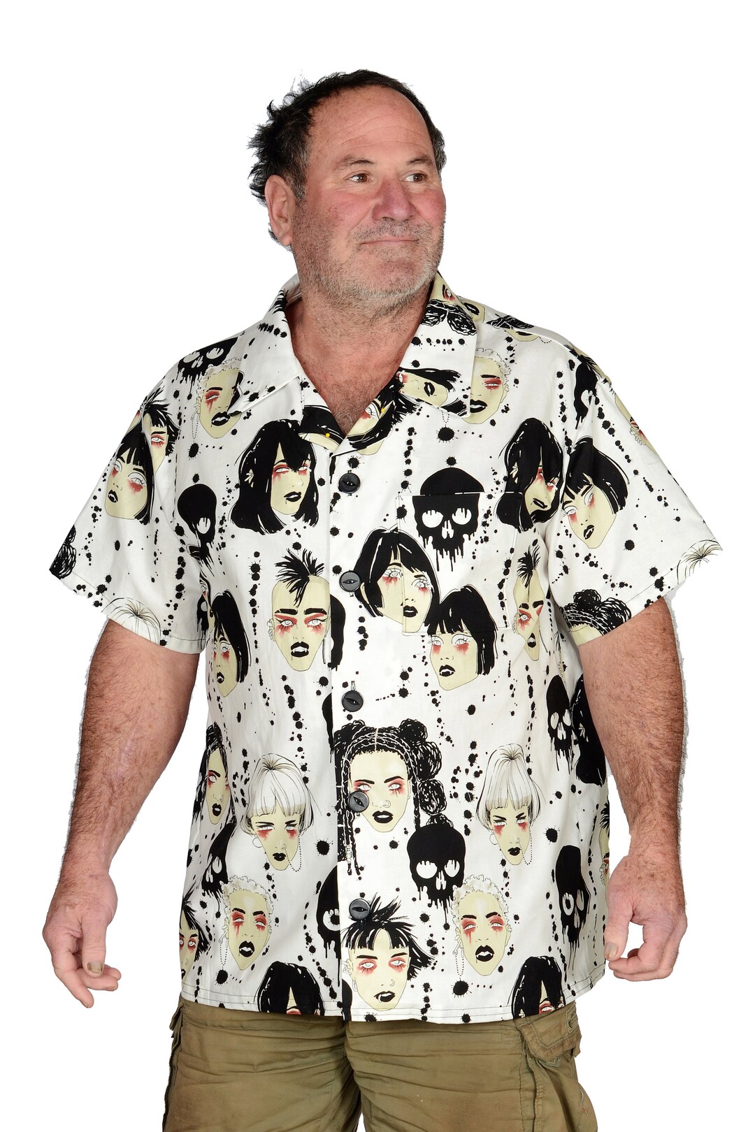 Goth Girls Hawaiian Shirt - Etsy