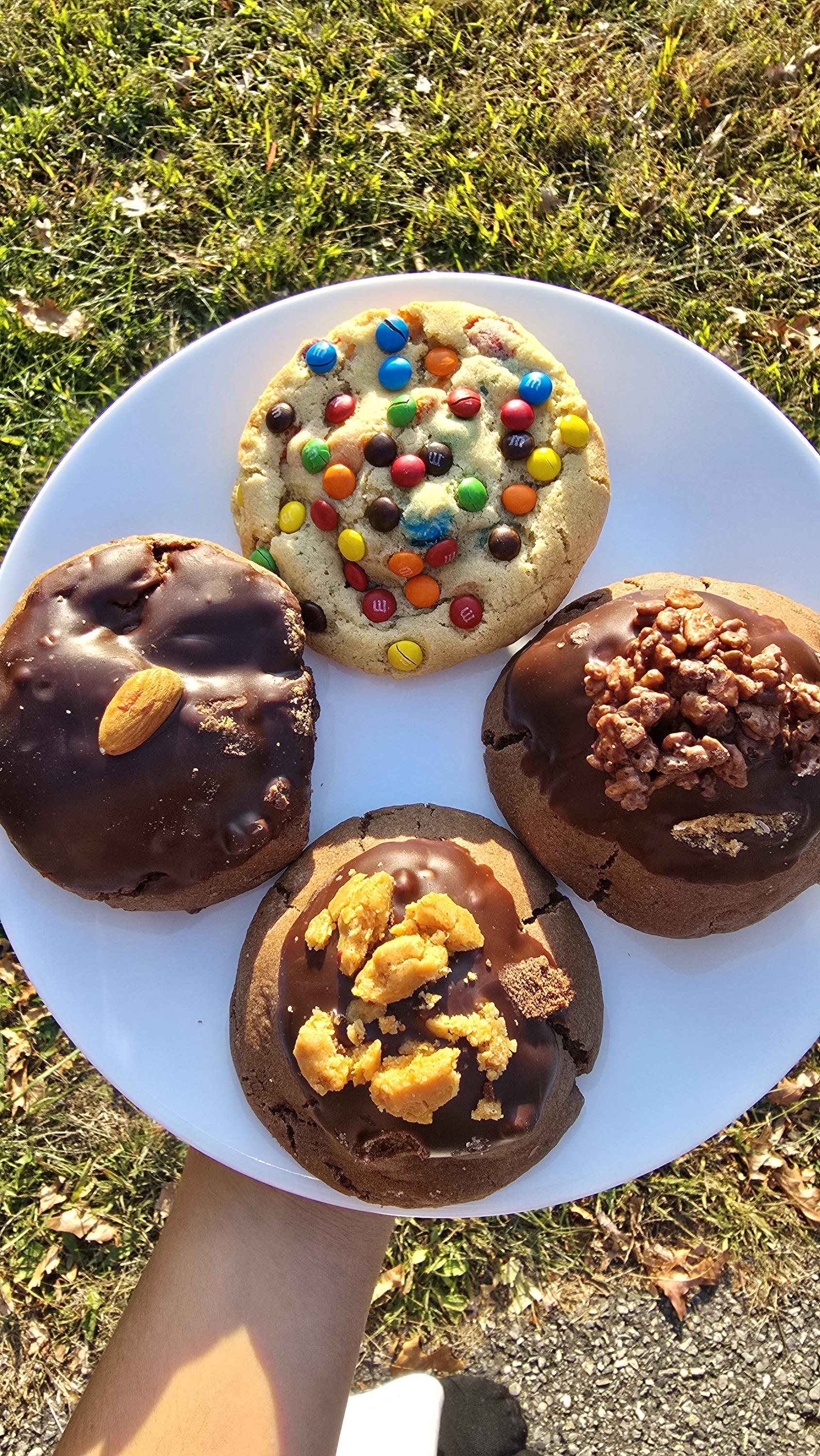 Candy Bar Inspired Stuffed Cookie Bundle- Oversized Cookies, Filled ...