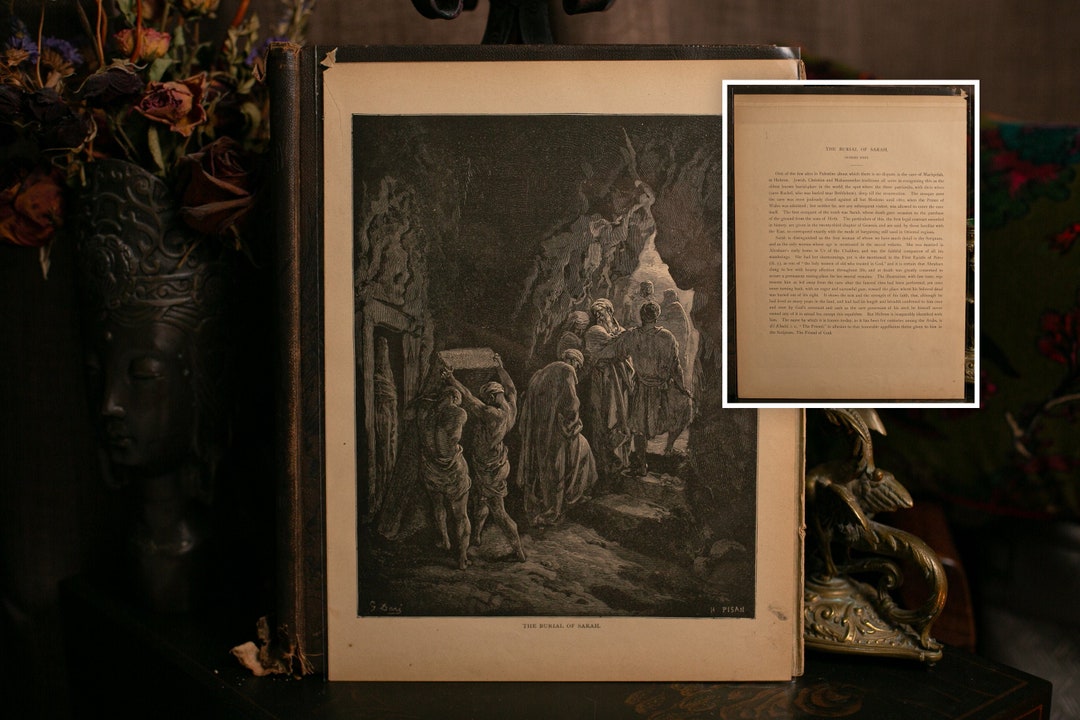 The Burial of Sarah: Gustave Dore Antique Illustration - Etsy