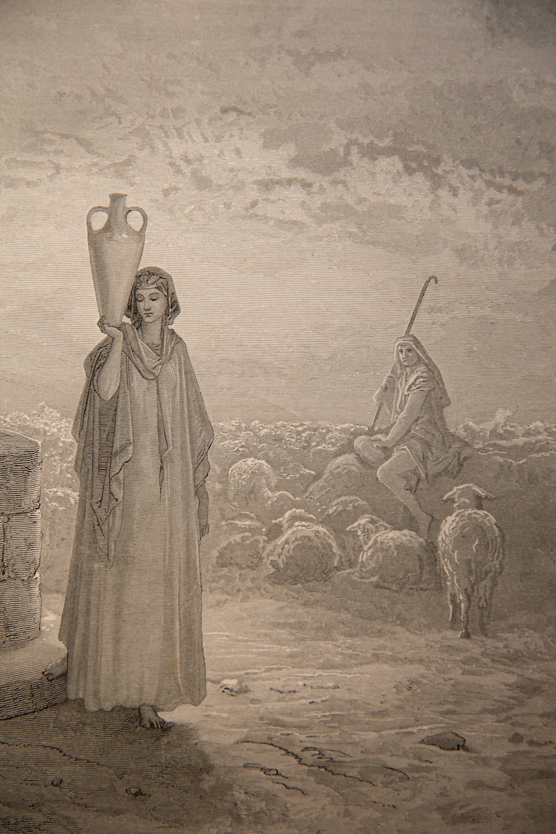 Jacob Keeping Laban's Flocks: Gustave Dore Illustration - Etsy