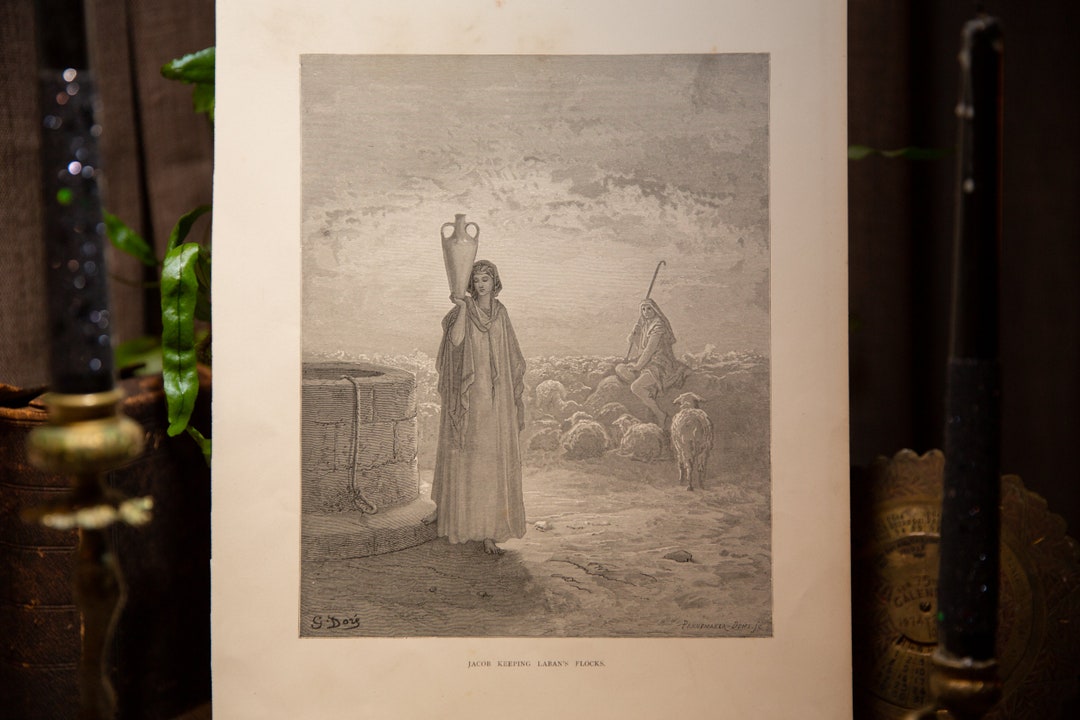 Jacob Keeping Laban's Flocks: Gustave Dore Illustration - Etsy