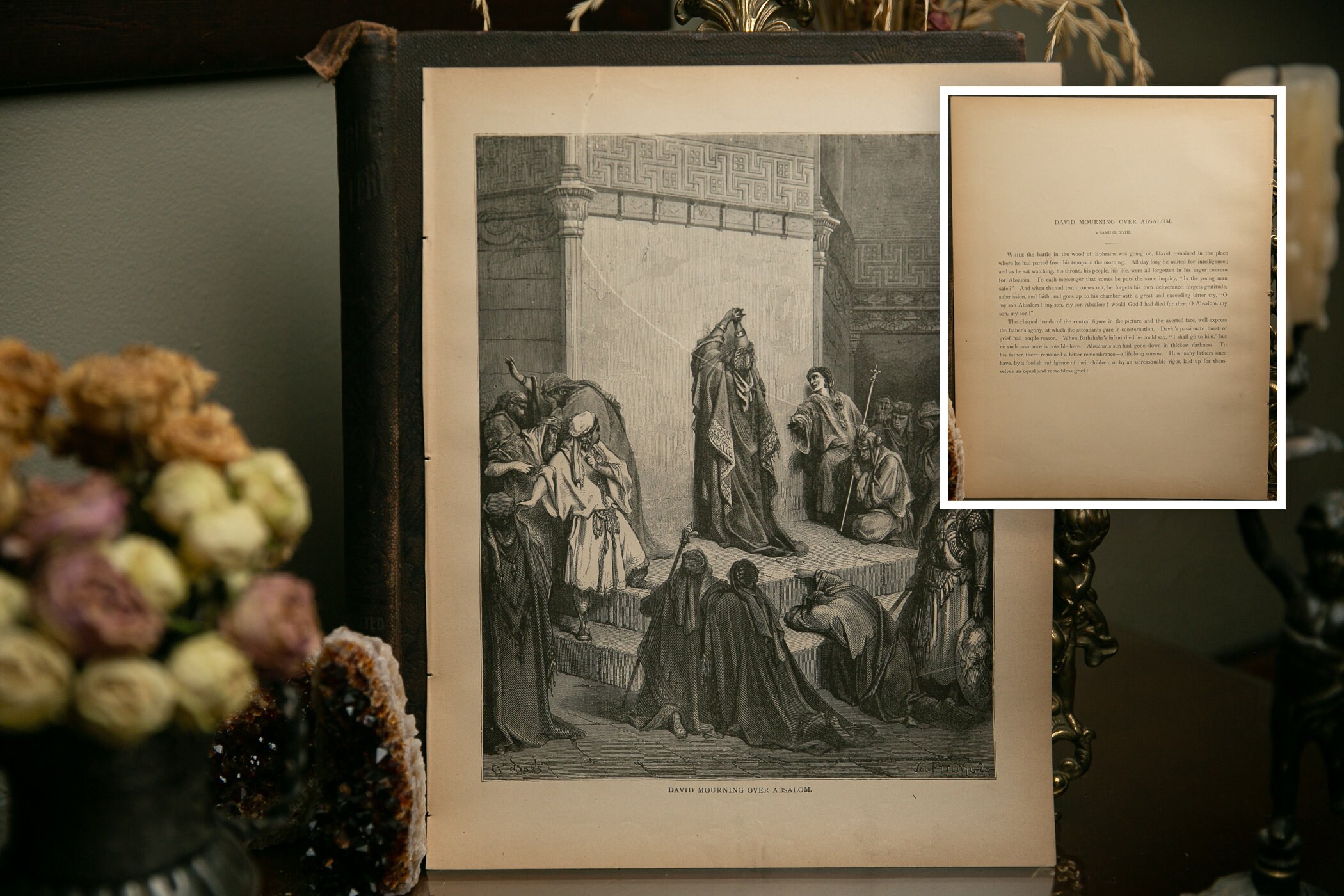 David Mourning Over Absalom: Gustave Dore Antique Illustration - Etsy