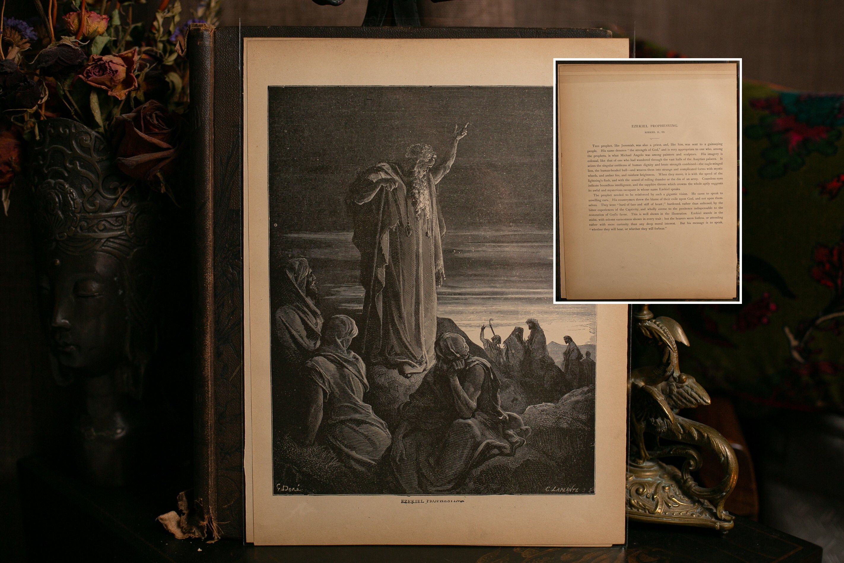 Ezekiel Prophesying: Gustave Dore Antique Illustration - Etsy