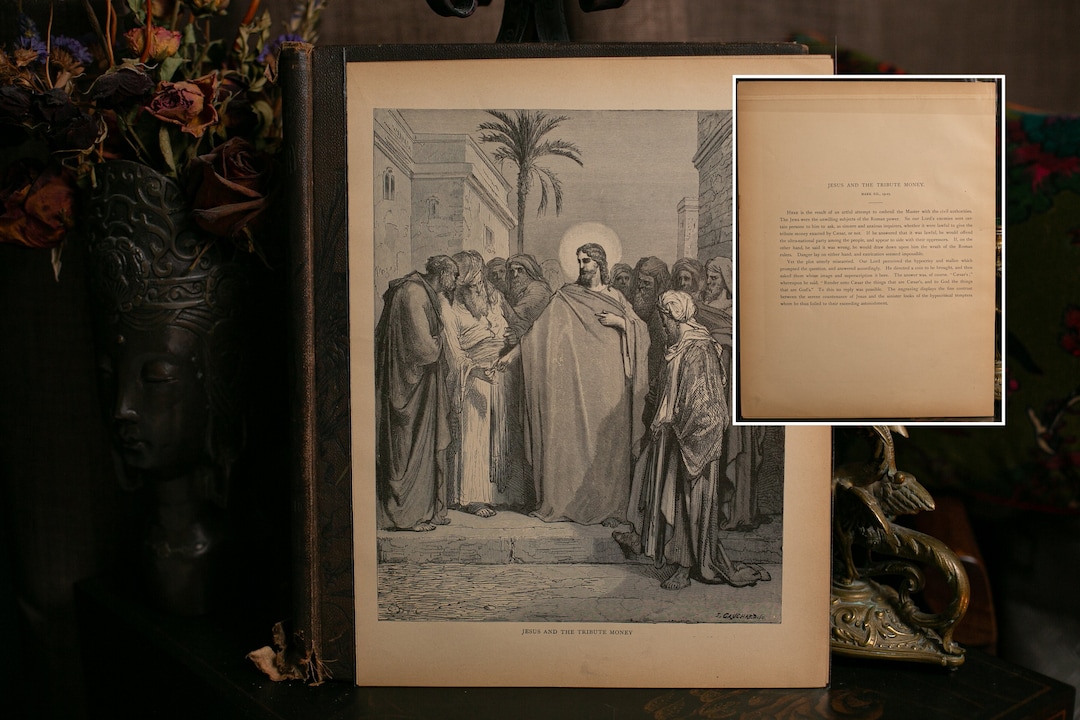 Jesus and the Tribute Money: Gustave Dore Antique Illustration - Etsy UK