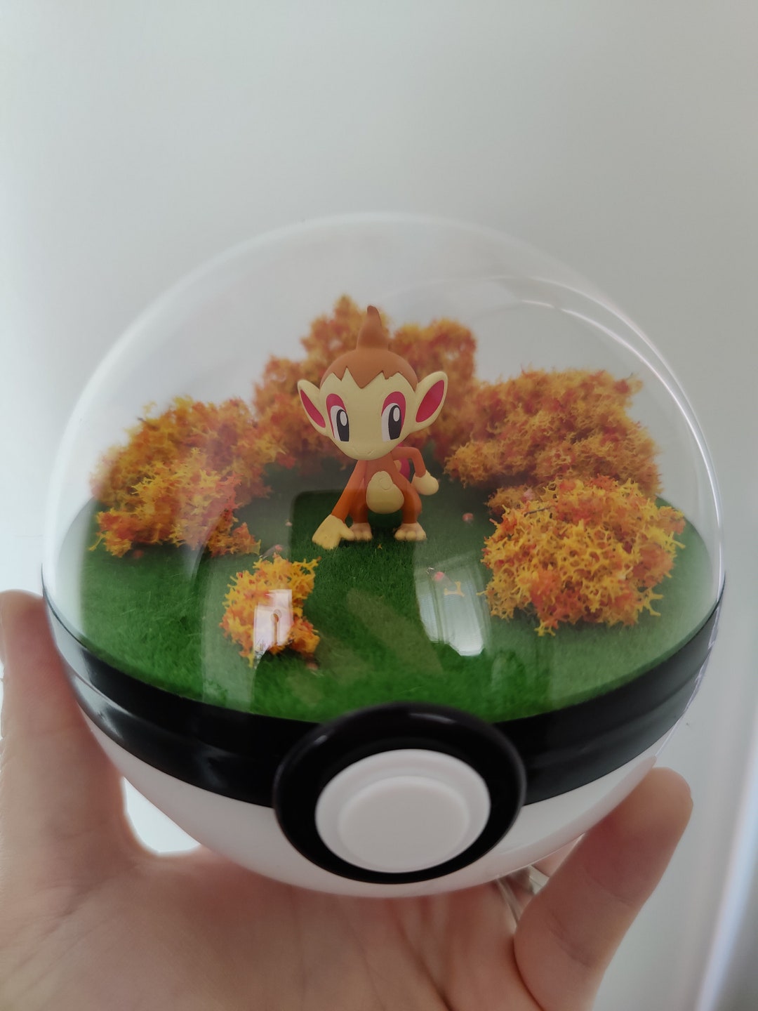 Terrarium pokemon Ousticram fait main diorama diamètre 12 cm - Etsy France