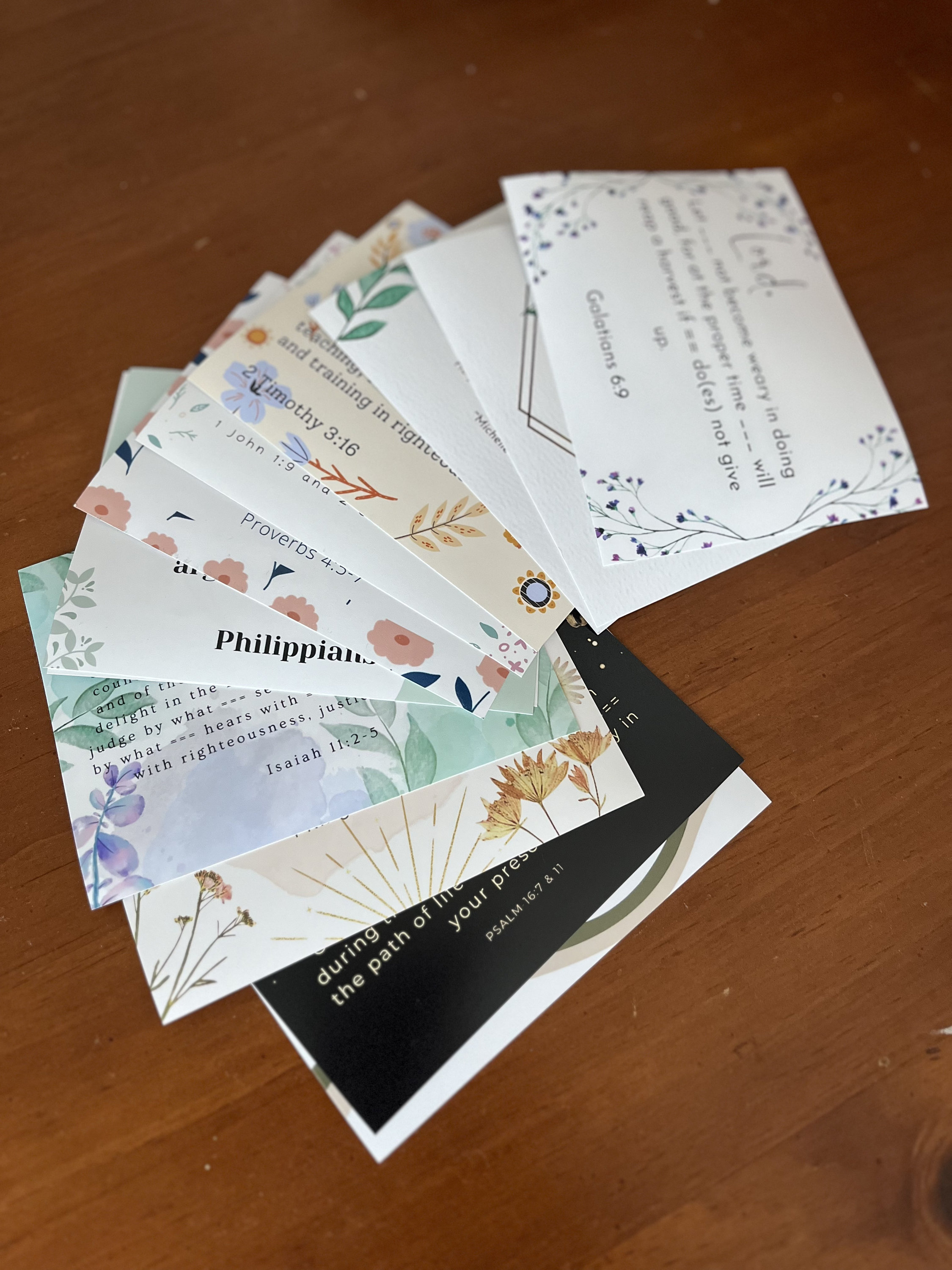 Scripture Prayer Cards - Etsy