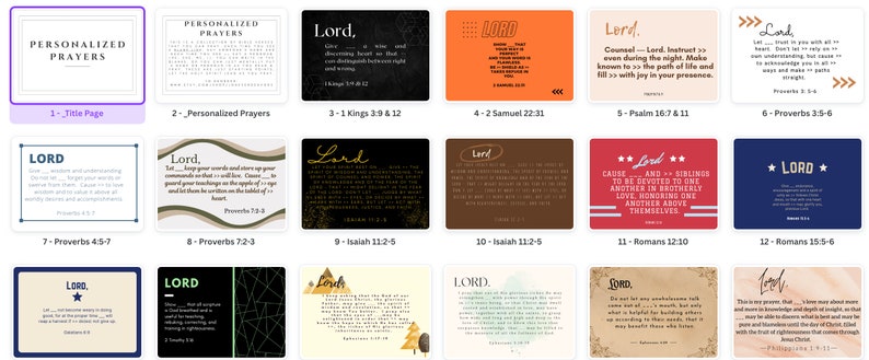 Scripture Prayer Cards - Etsy