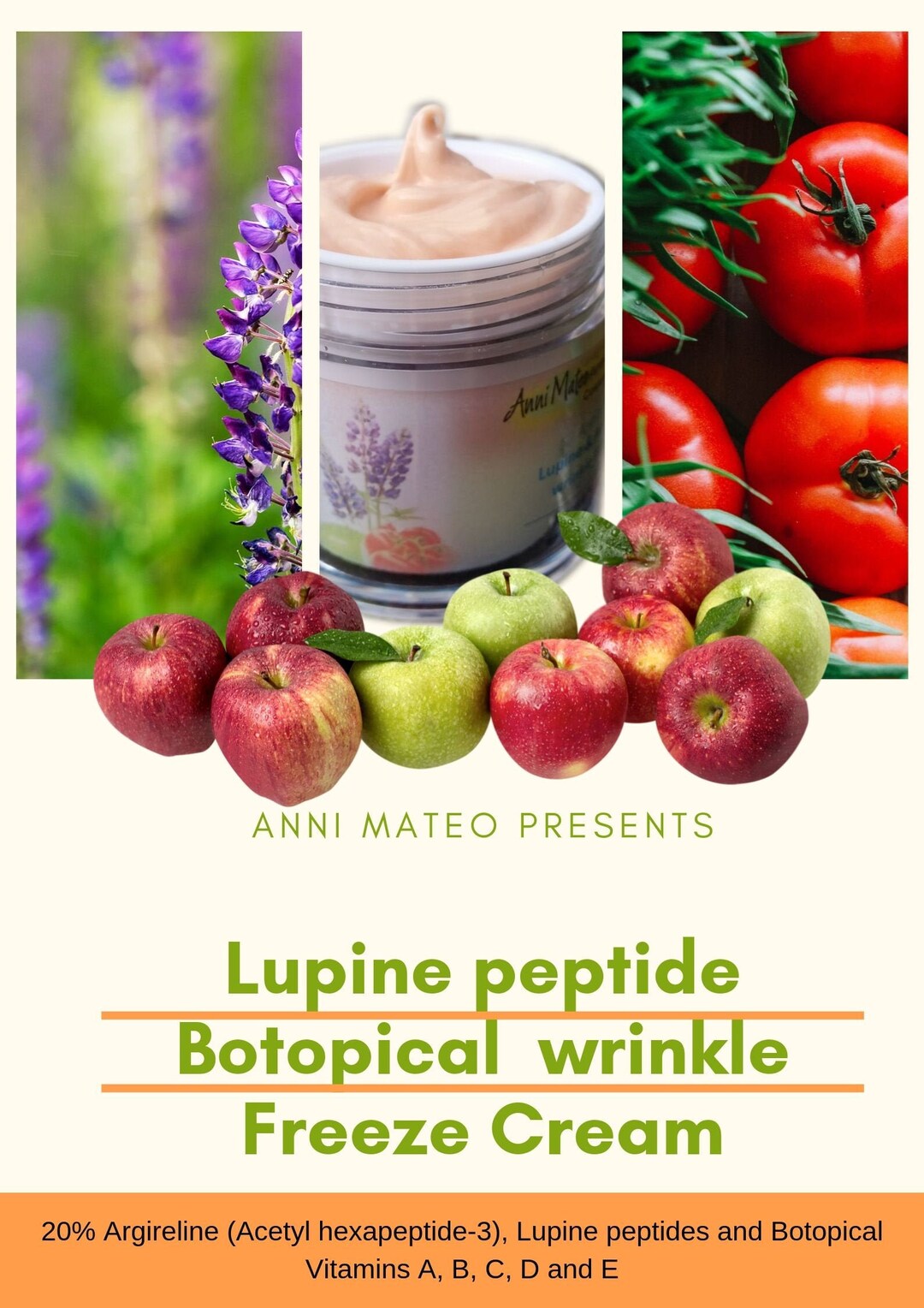 Botopical Wrinkle Freeze Cream With Lupine Peptide and Apple Stem Cell ...