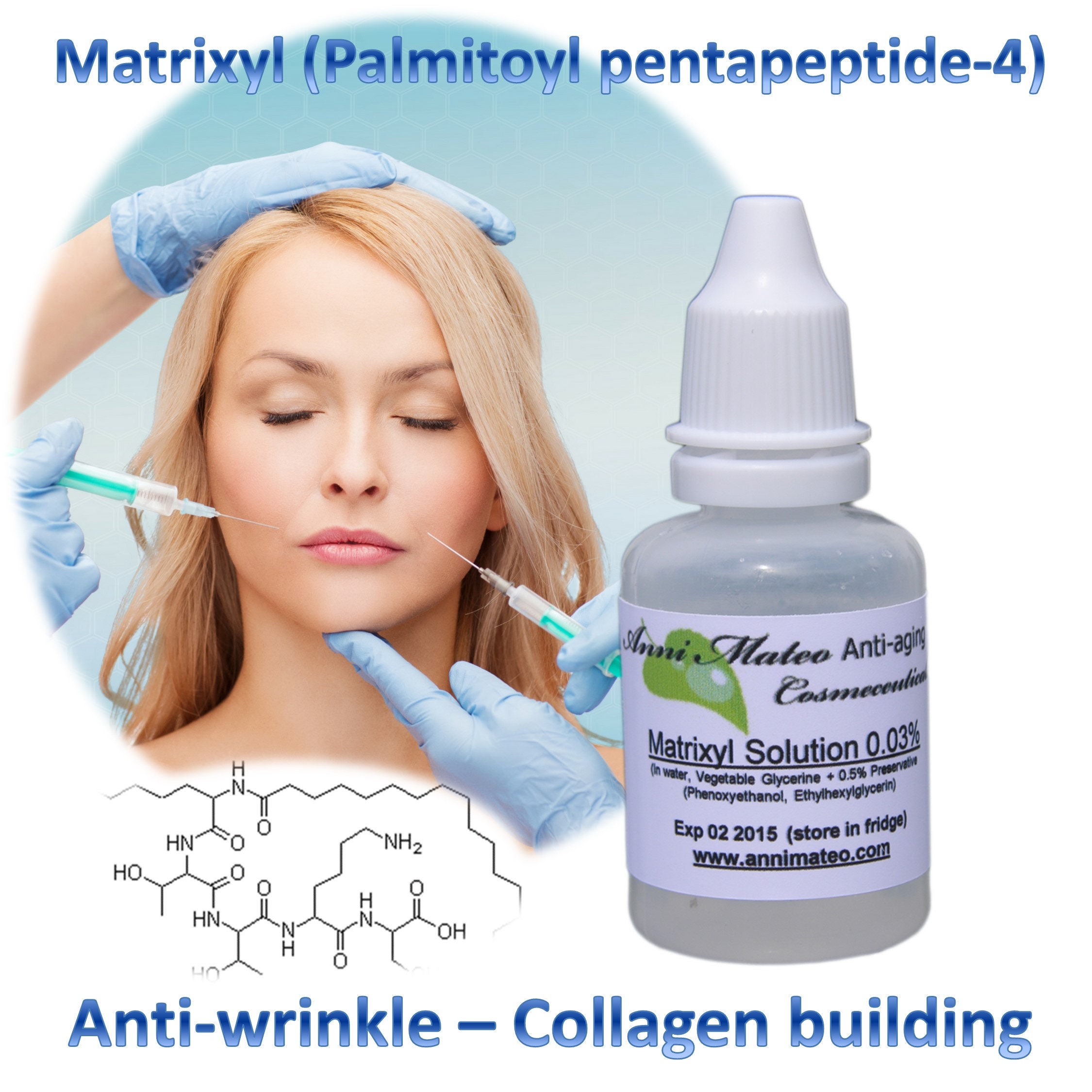 Collagen-stimulating Palmitoyl Pentapeptide-4 matrixyl Concentrated ...