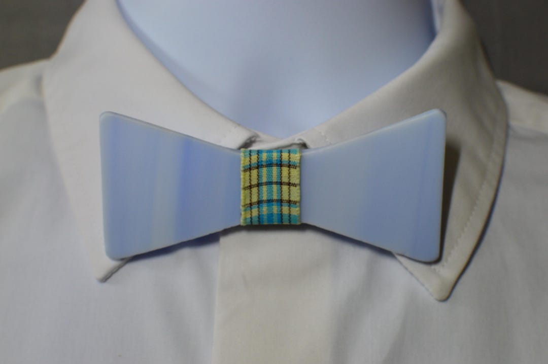 Light Blue Stained Glass Bow Tie: Unique Youth Accessory - Etsy
