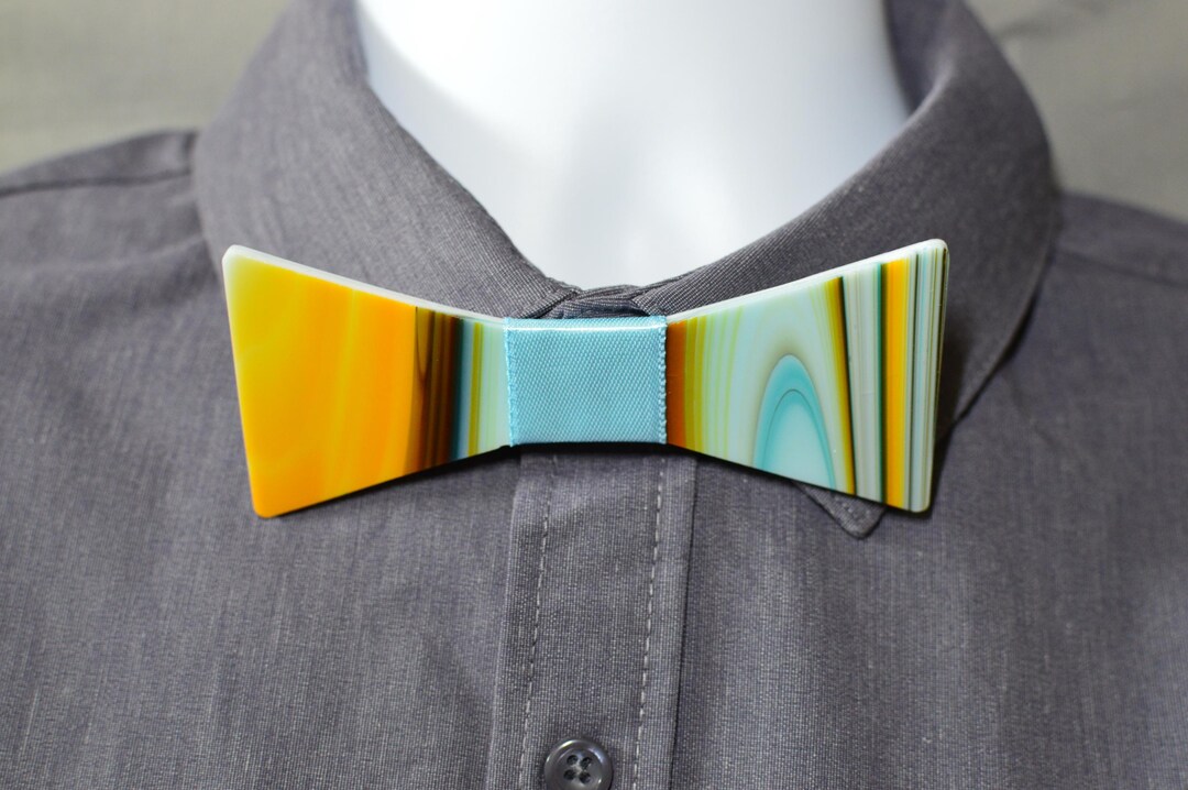 One of a Kind Bow Tie, Stained Glass Bow Tie, Unusual Bow Tie, Multi ...