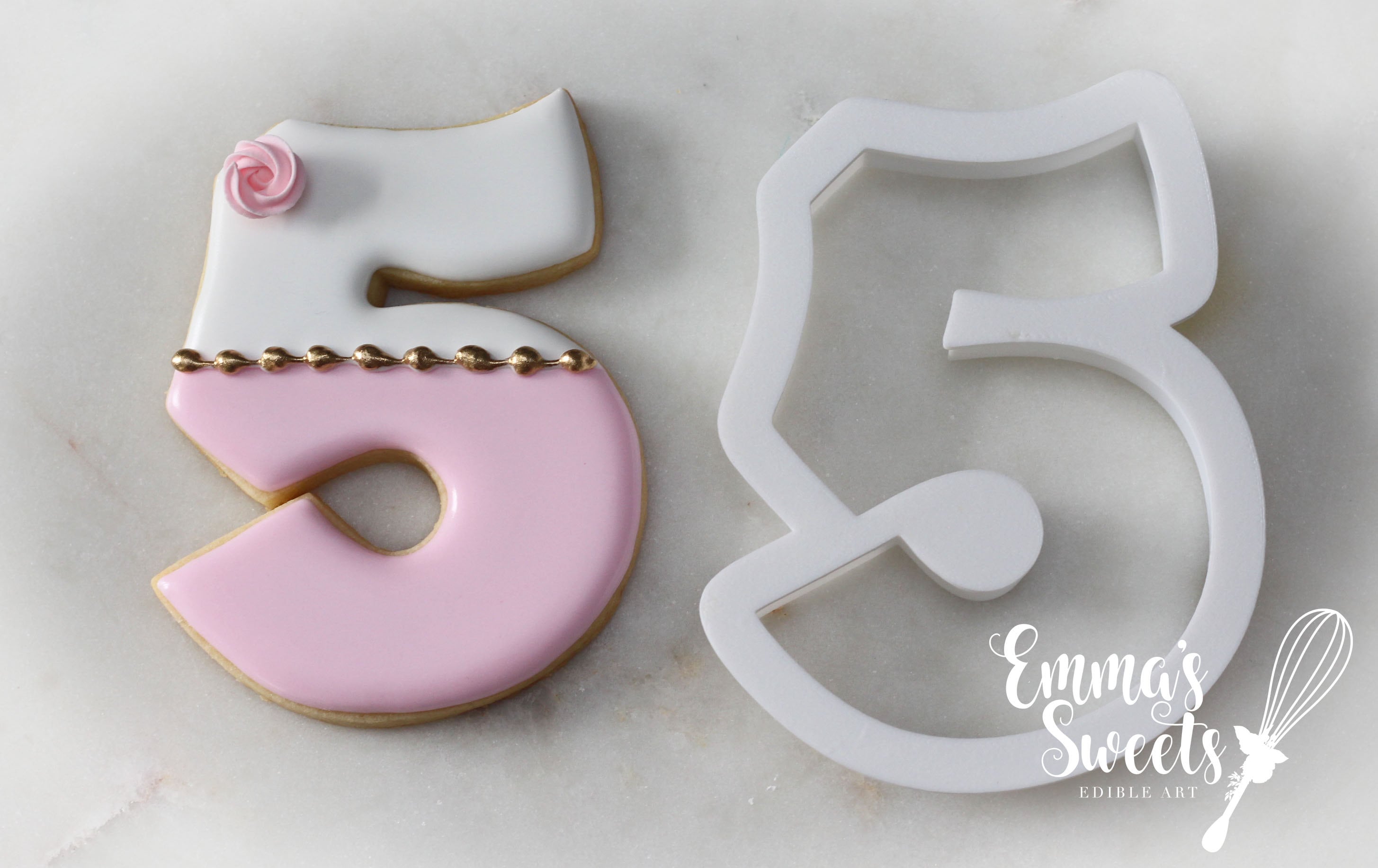 Chunky Number 5 Cookie Cutter - Etsy