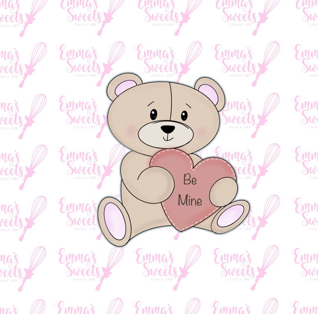 Be Mine Bear Cookie Cutter - Etsy