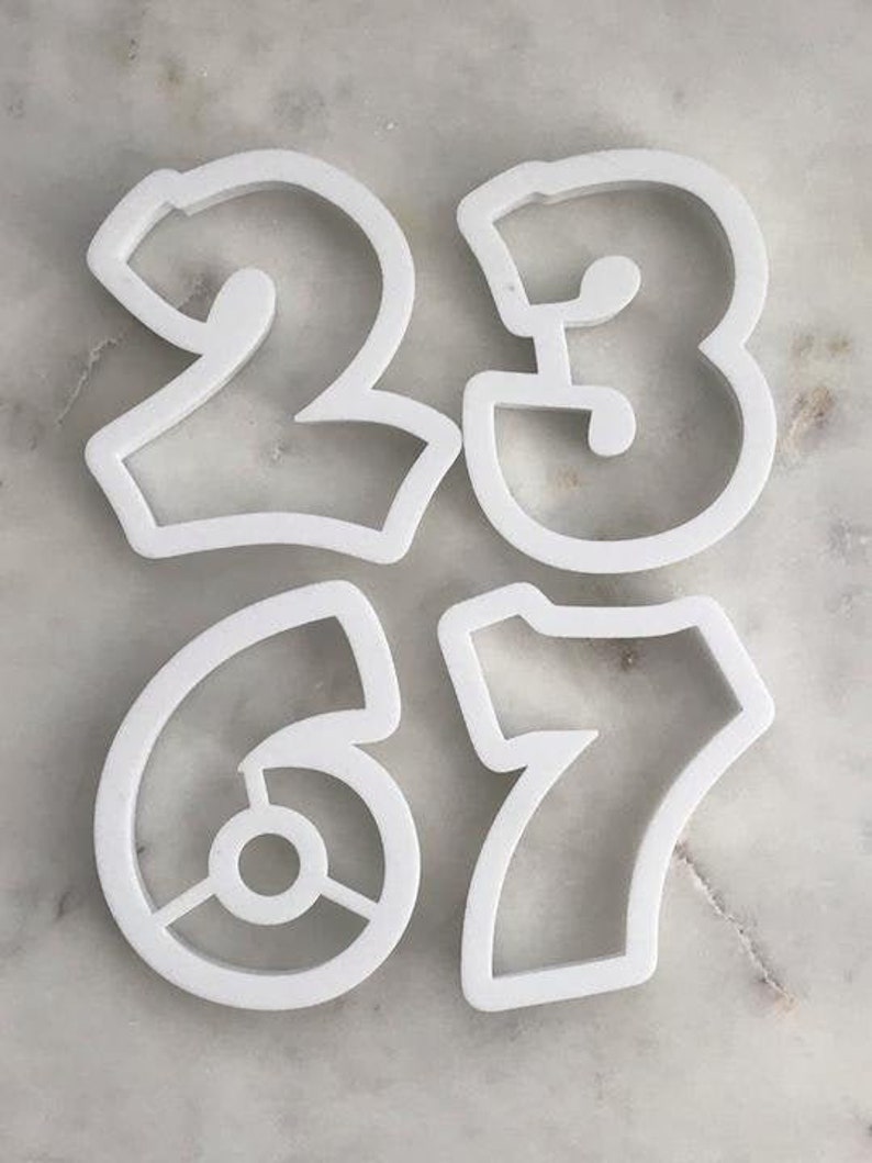 Chunky Number Cookie Cutter FULL SET - Etsy Australia