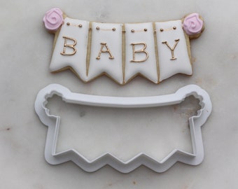 Baby Shower Banner With Onesies Cookie Cutter - Etsy