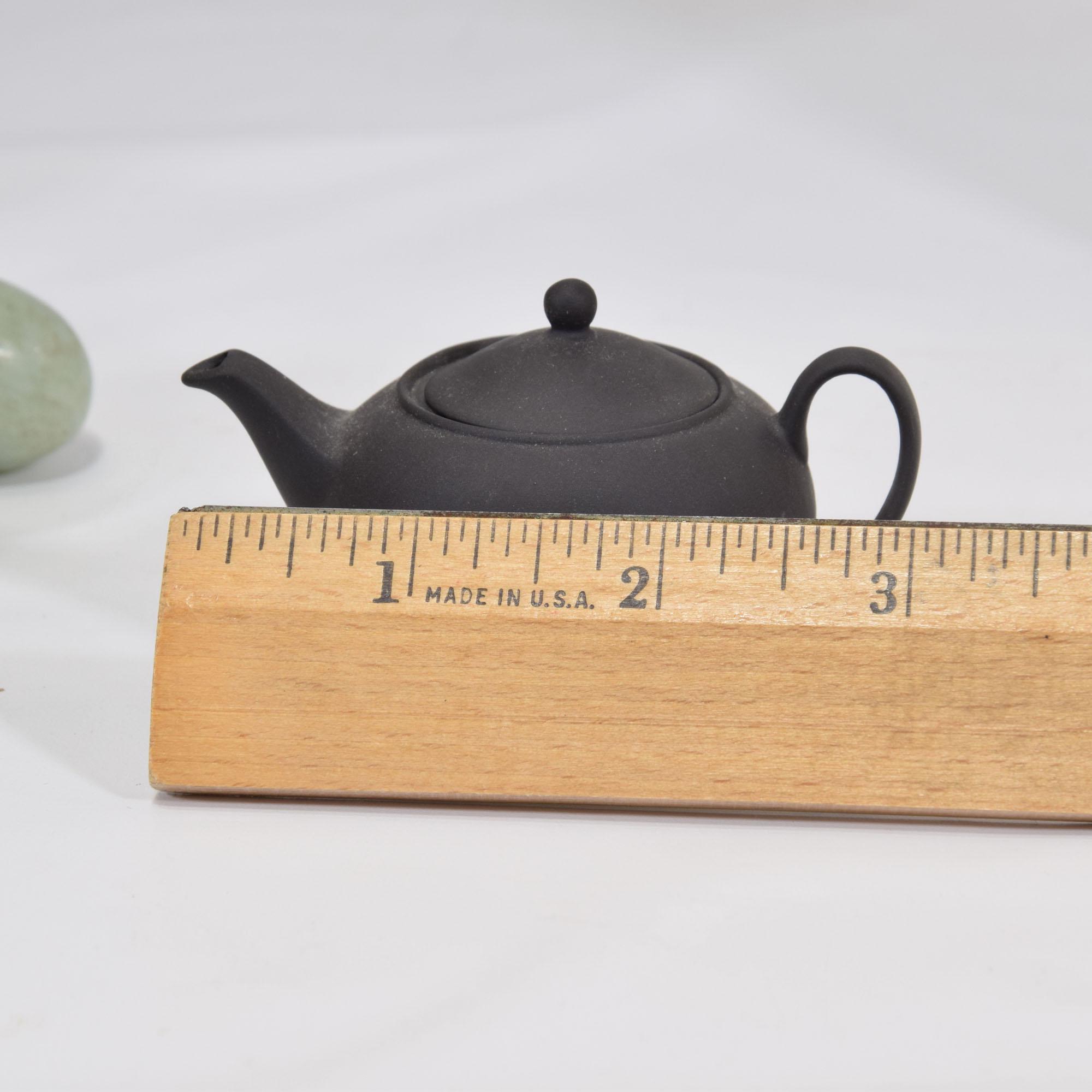 Gr 195 Wedgwood Miniature Black Basalt Tea Set - Etsy
