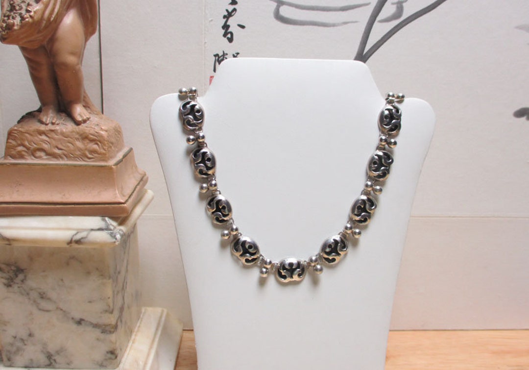 Gr 135 Taxco Ana Nunez De Brilanti Victoria Sterling Silver Necklace Angel Shadowbox - Etsy