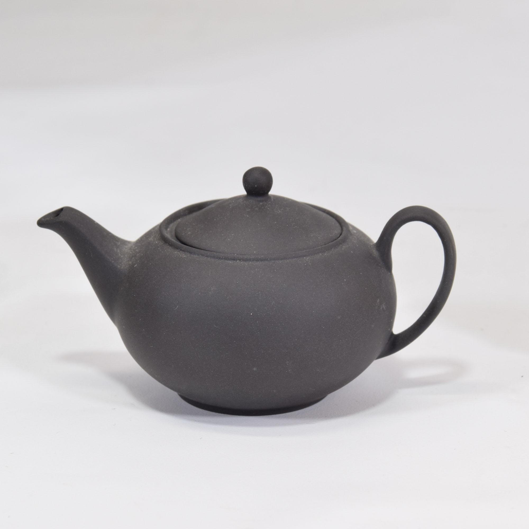 Gr 195 Wedgwood Miniature Black Basalt Tea Set - Etsy