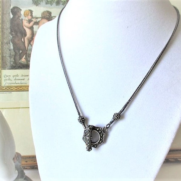 Marcasite Necklace - Etsy