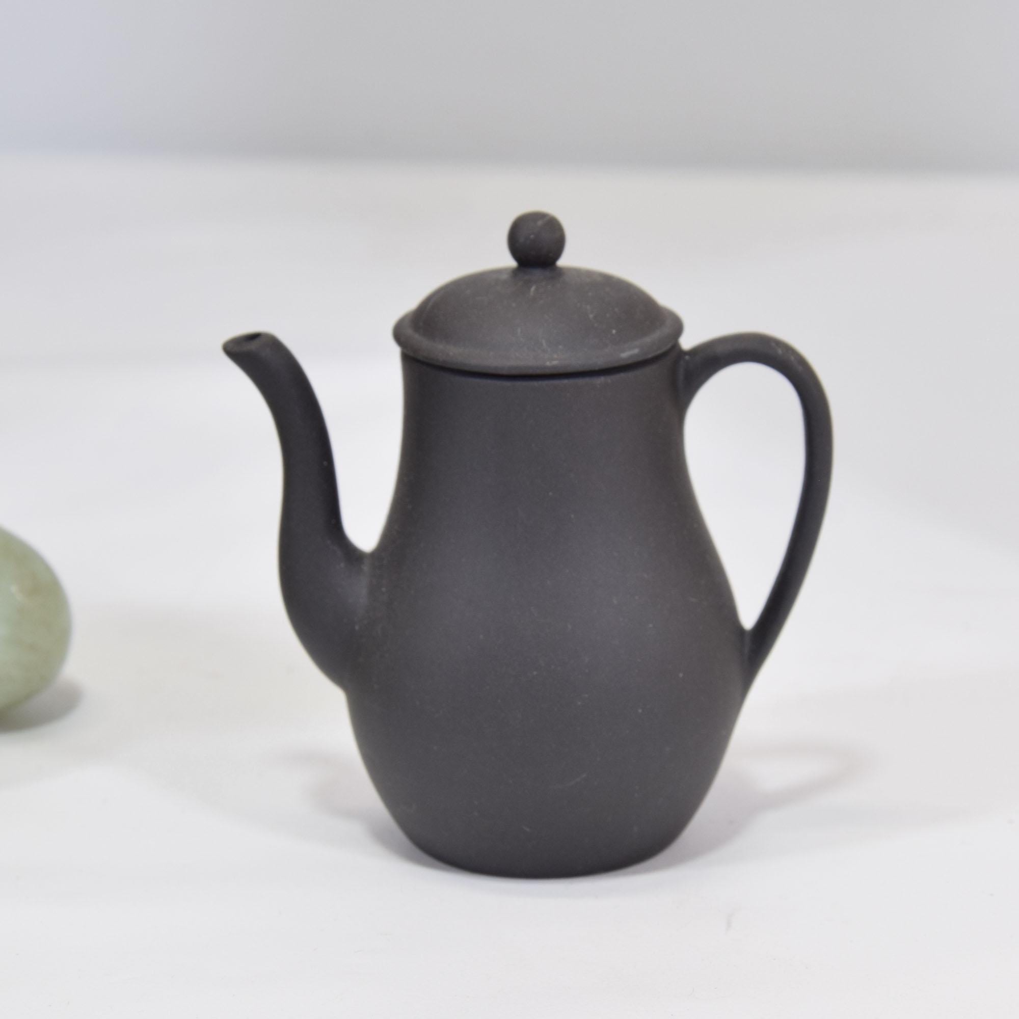 Gr 195 Wedgwood Miniature Black Basalt Tea Set - Etsy