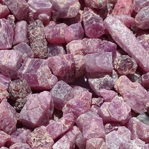 Rough Ruby Gems,raw Ruby Crystals,july Birthstone,raw Crystals,raw ...