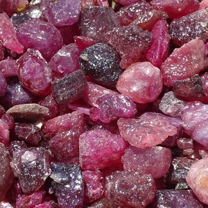 Rough Ruby,raw Heated Ruby,july Birthstone,red Ruby,raw Crystals,wicca ...