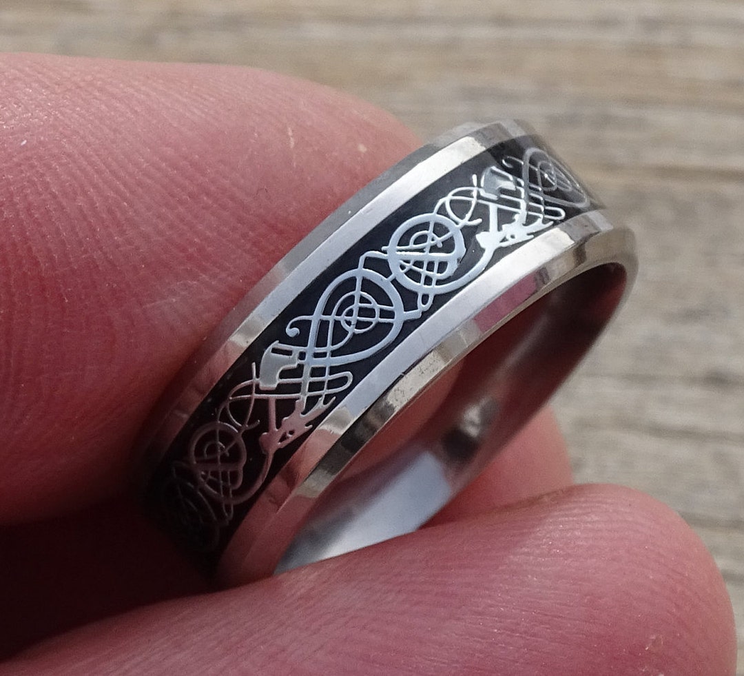 Stainless Steel Irish Celtic Nordic Ring - Irish Jewellery Gift ...
