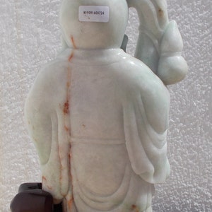 Certified Jade Longevity God Carving,fei Cui Emerald Jade,jade Healing ...
