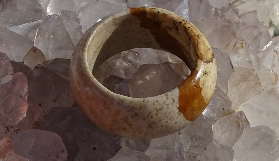 Picture Jasper Ring,jasper Band,crystal Ring,stone Ring,gemstone Ring ...