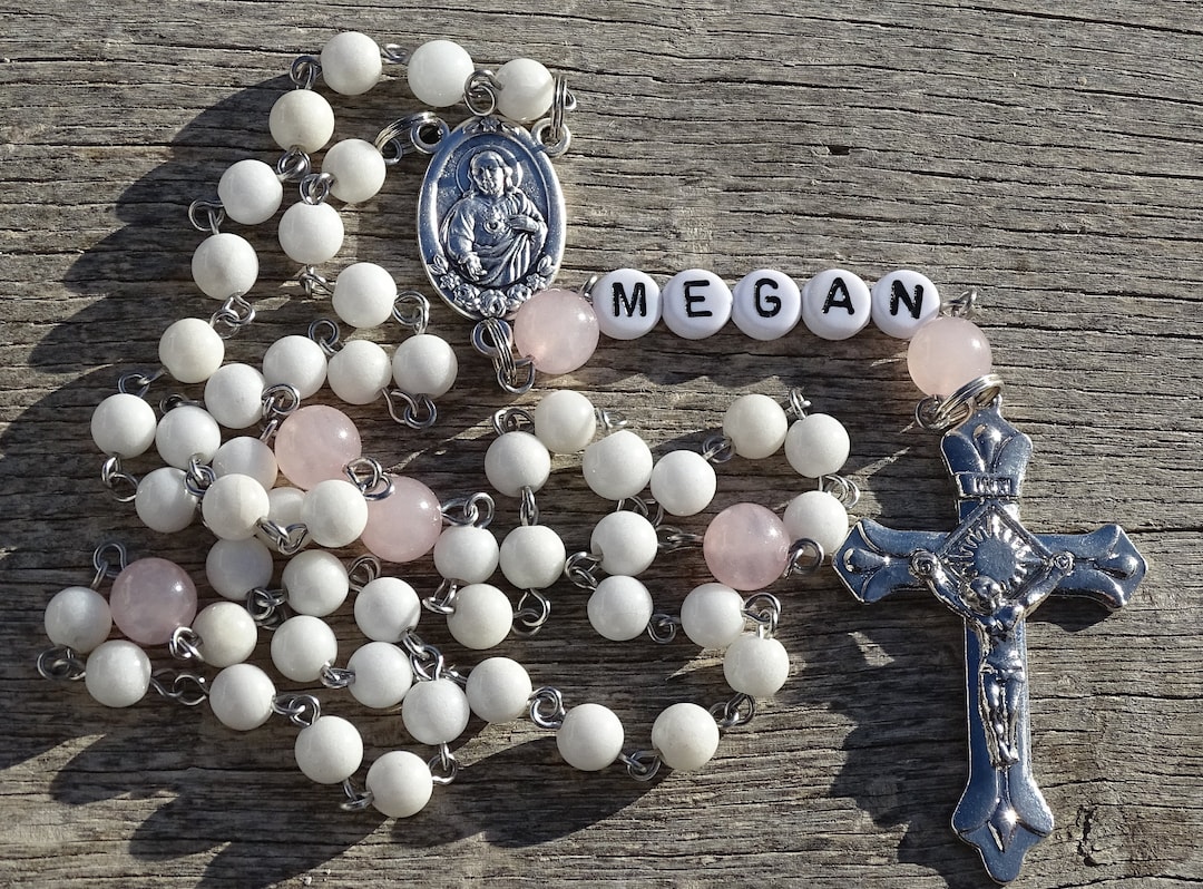 Rosary Beads,catholic Rosary Beads,crystal Rosary With Name,catholic ...