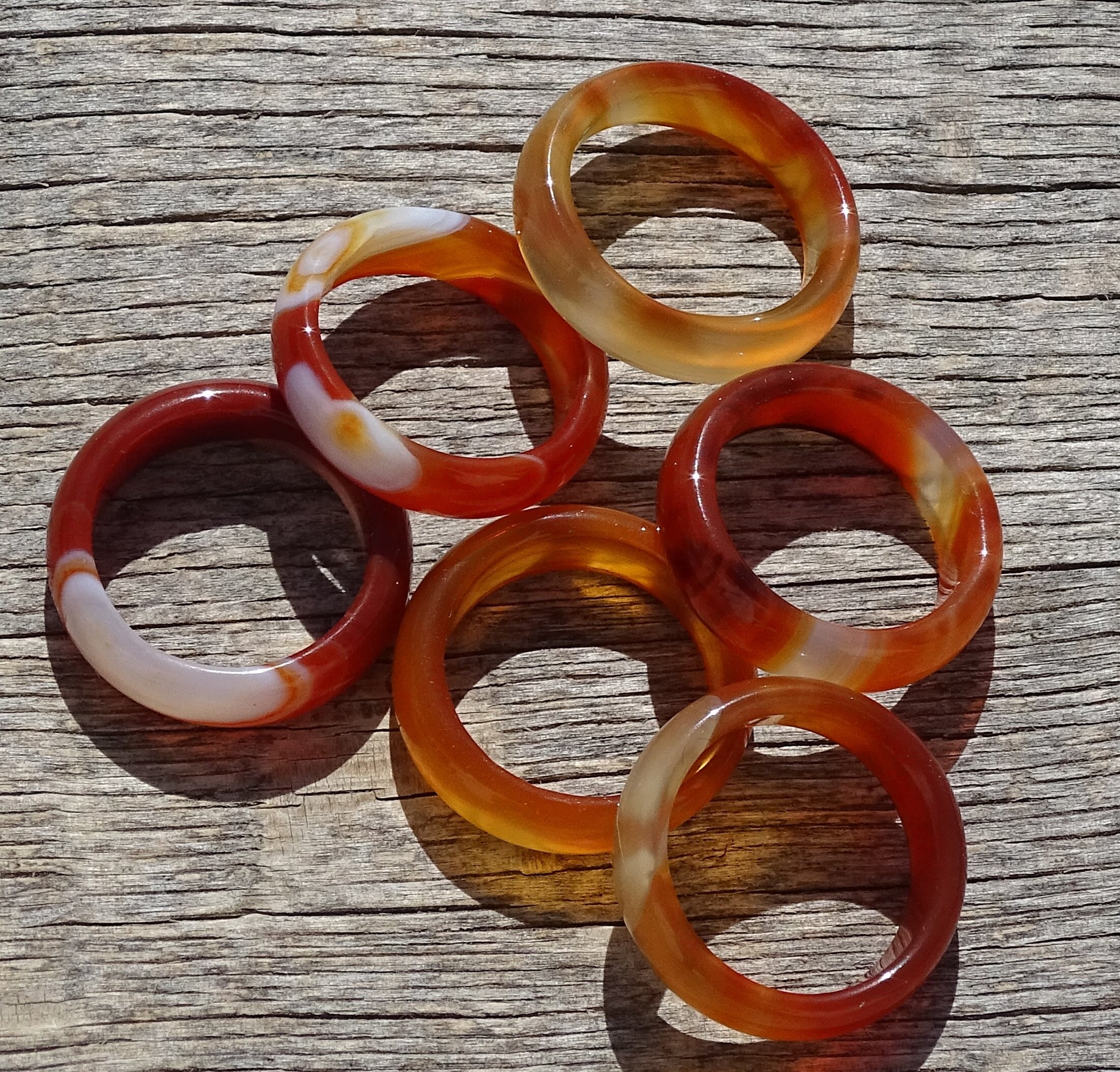 Carnelian agate finger ringagate band ringcrystal ringstone | Etsy