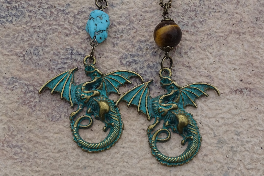 Dragon Rear View Mirror Car Charm - Travel Protection Charm - Bag-purse ...