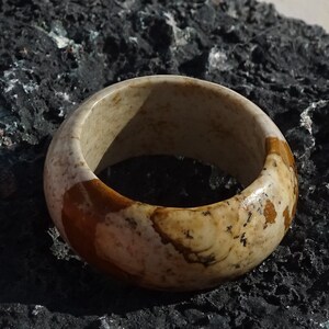 Picture Jasper Ring,jasper Band,crystal Ring,stone Ring,gemstone Ring ...