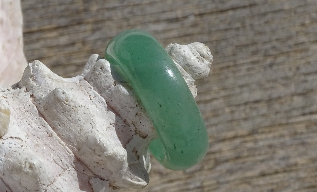 Aventurine Ring,green Aventurine Ring,finger Ring,stone Band,band Ring ...