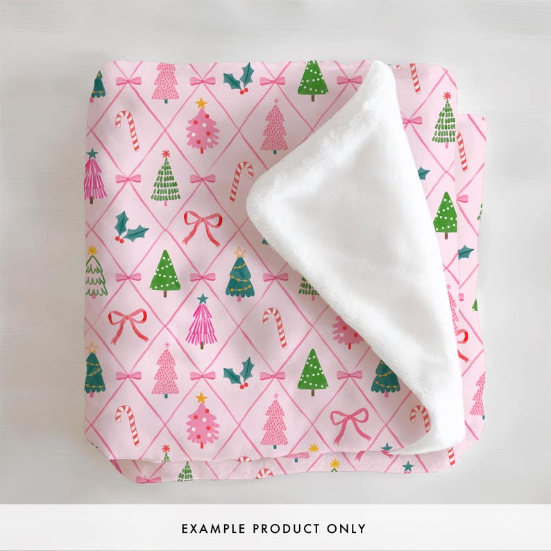 Coquette Christmas Tree Seamless Pattern, Digital File for Commercial ...